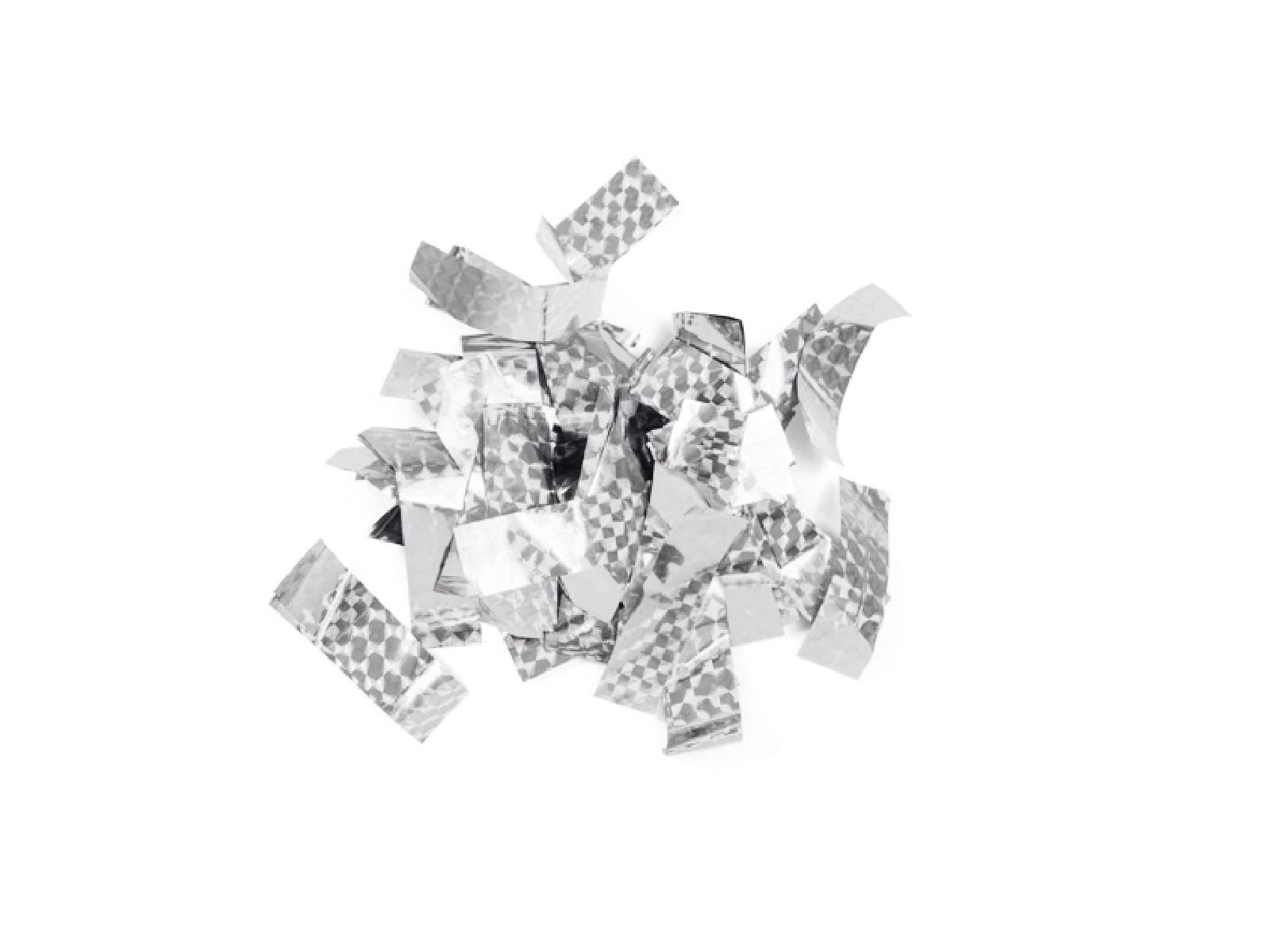 TCM FX Metallic Confetti rectangular 55x18mm, silver, laser effekt ...
